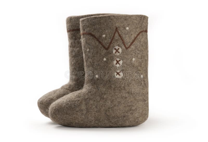 Valenki stock photo. Image of foot, cold, felt, season - 12596778