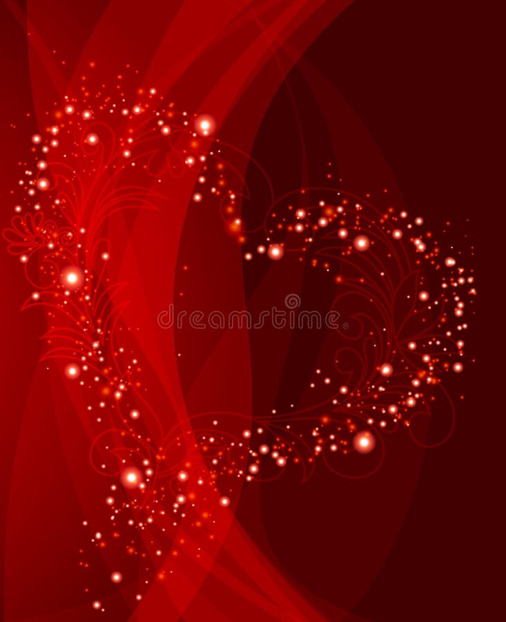 Valentine S Red Background. Stock Vector - Illustration of blurry ...