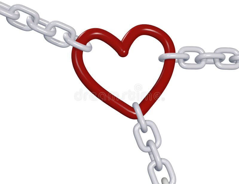 Chained Heart Stock Illustrations – 262 Chained Heart Stock ...