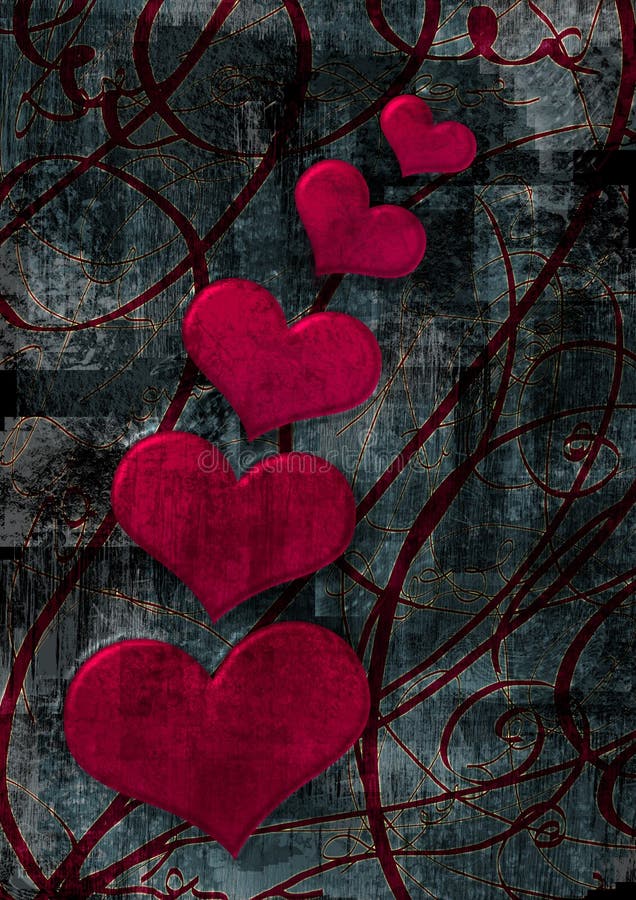 Bird, Heart, and Dada Love Poem Stock Illustration - Illustration of ...