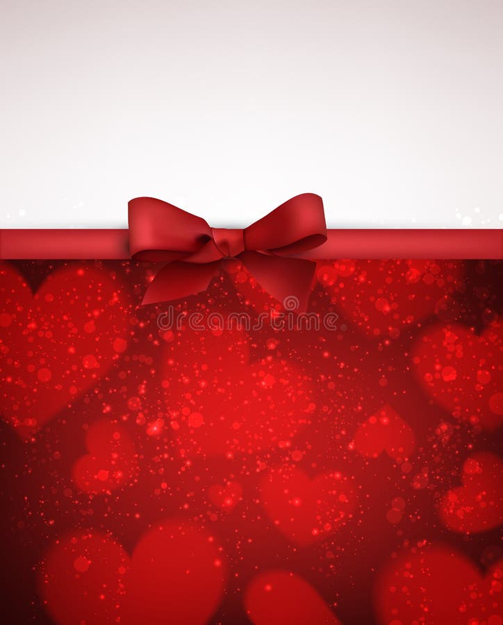 Valentine S Red Background. Stock Vector - Illustration of blurry ...