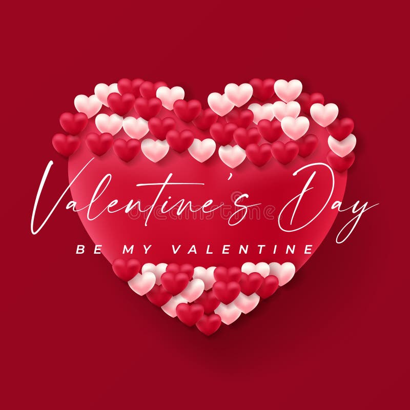 Valentine Background Design . Valentines Day Illustration Concept Stock ...