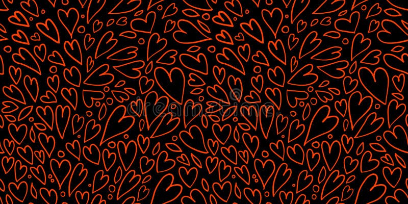 Valentine Background, Heart Shapes. Love Seamless Pattern for Your ...