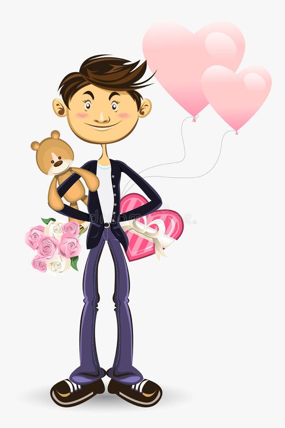 Valentine Boy stock vector. Illustration of heart, lover - 23105742