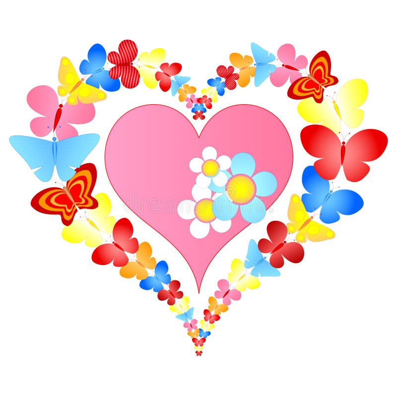 Butterfly heart stock vector. Illustration of lovestruck - 19166725 Butterfly heart stock vector. Illustration of lovestruck - 19166725