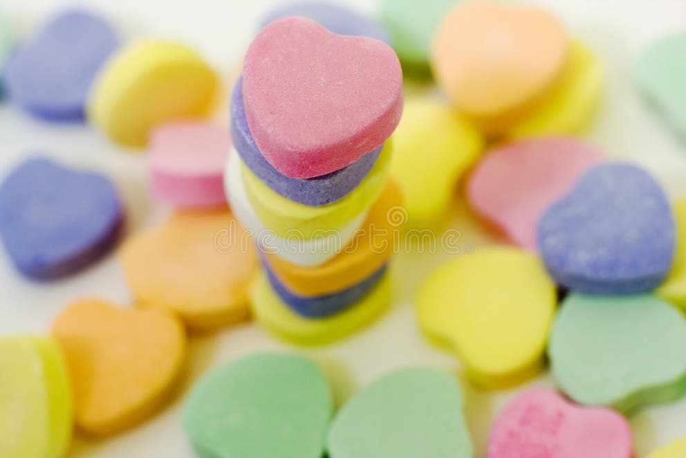Valentine Candy Stack 4 stock image. Image of love, colorful - 4255613