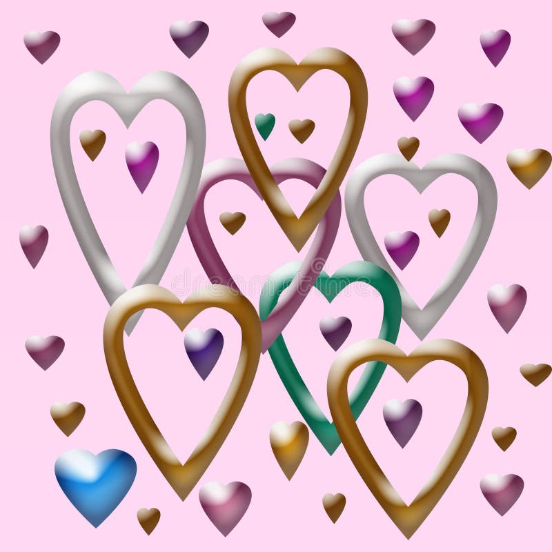 Valentine Confetti Picture. Image: 1728285