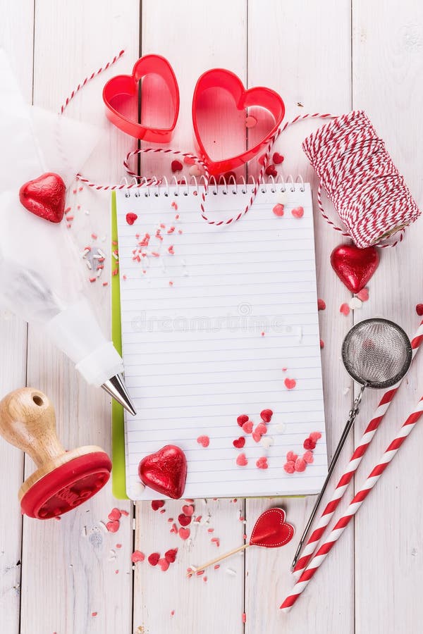 Valentine Day Baking Concept Stock Image - Image of concept, ingredient ...