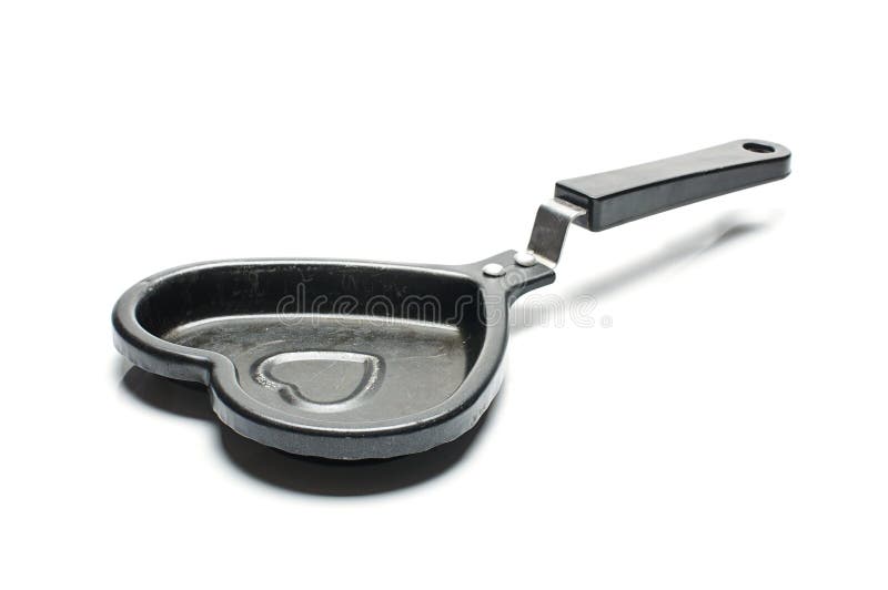 Valentine Day Heart Shape Pan Isolated Stock Photo - Image of plight ...