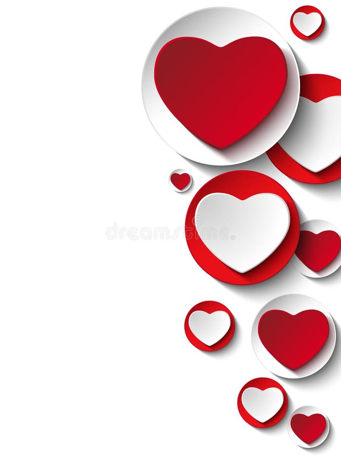 Calligraphy Valentine Hearts Clip Art Stock Illustration - Illustration ...