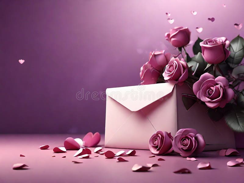 Valentine Design. Roses, Love and Romantic Stock Illustration ...