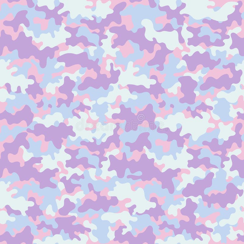 Pastel Camouflage Seamless Pattern Stock Vector - Illustration of navy ...