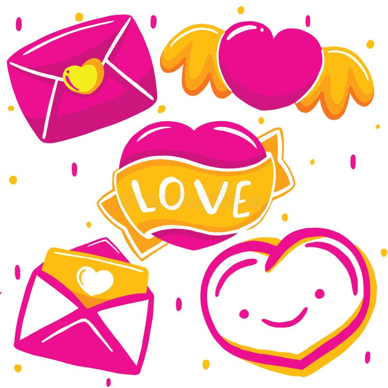 Valentine Element Vector Illustration Stock Vector - Illustration of ...