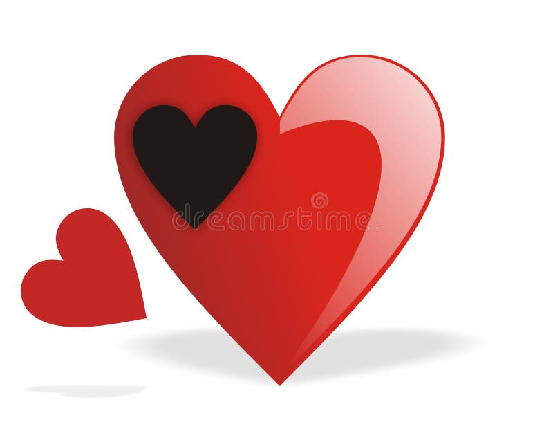 Valentine Fill Heart Emptyness Stock Vector - Illustration of filling ...