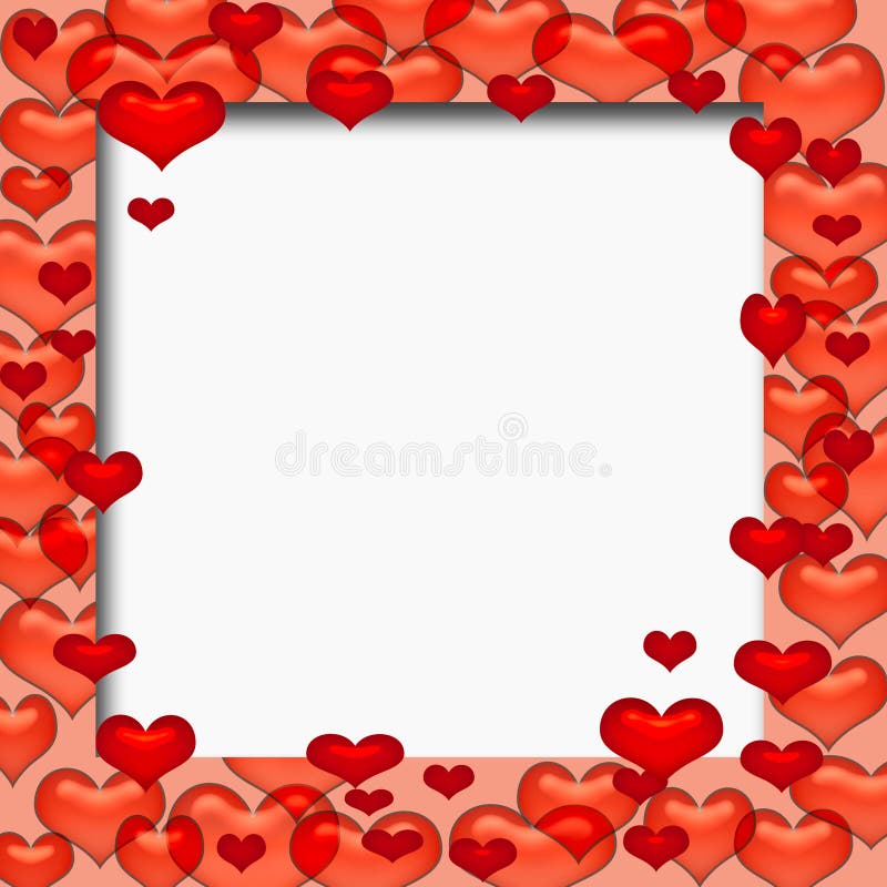 Valentine frame stock illustration. Illustration of colorful - 3856947