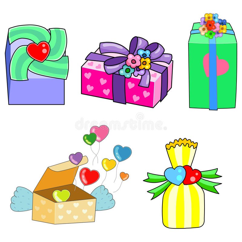 Valentine Day Gift Card Holiday Love Heart Shape Stock Vector ...