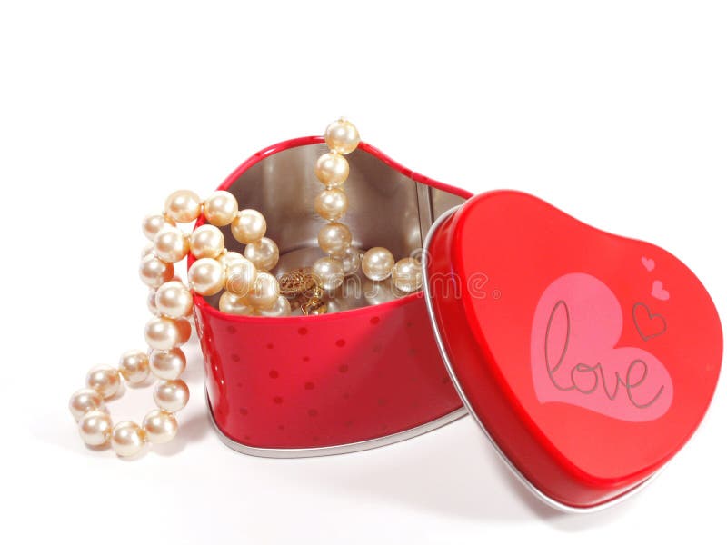 Valentine Gift stock photo. Image of jewelry, present, beads - 437744