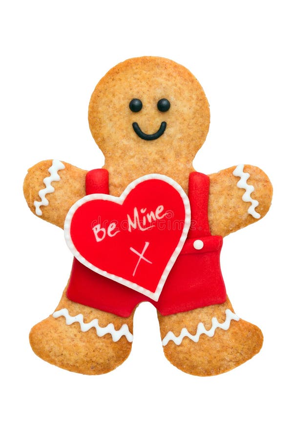 Valentine gingerbread man stock image. Image of decorated - 28684023