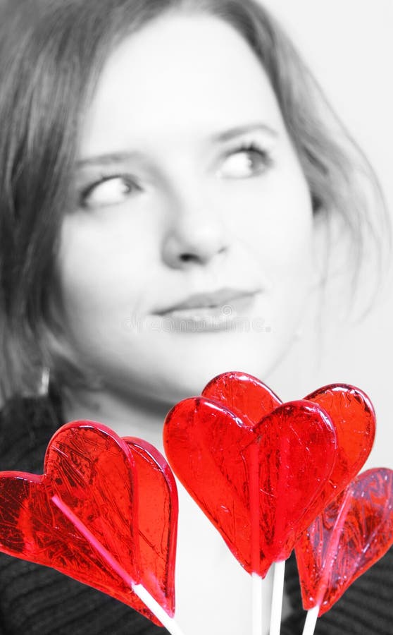 Valentine girl stock photo. Image of love, pretty, romance - 4267780
