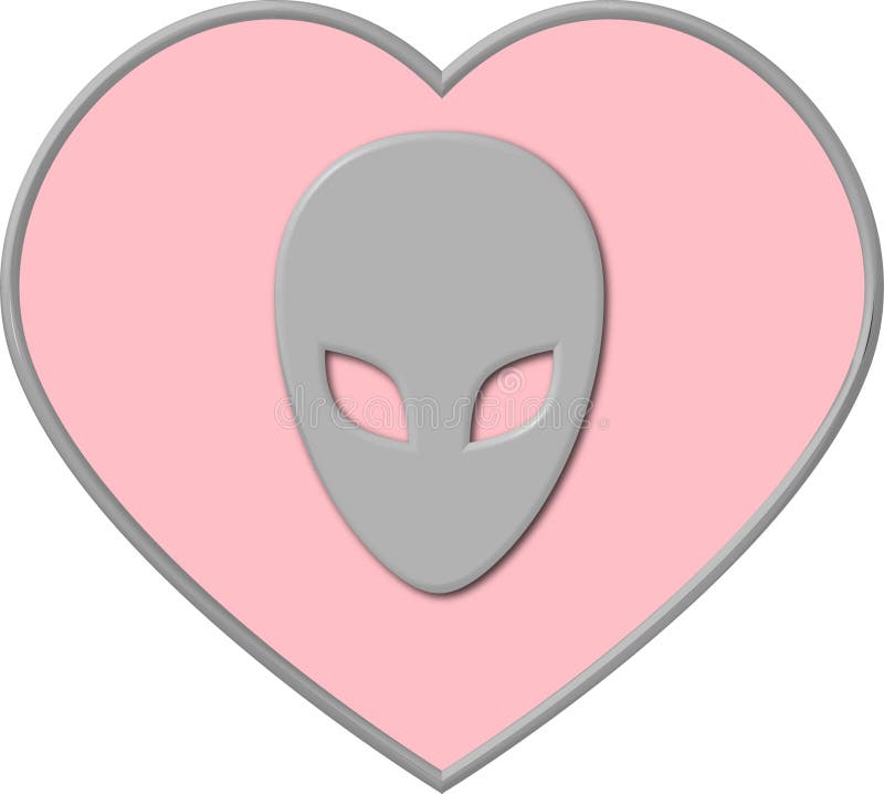 Valentine Heart with Skull and Crossbones Stock Illustration ...