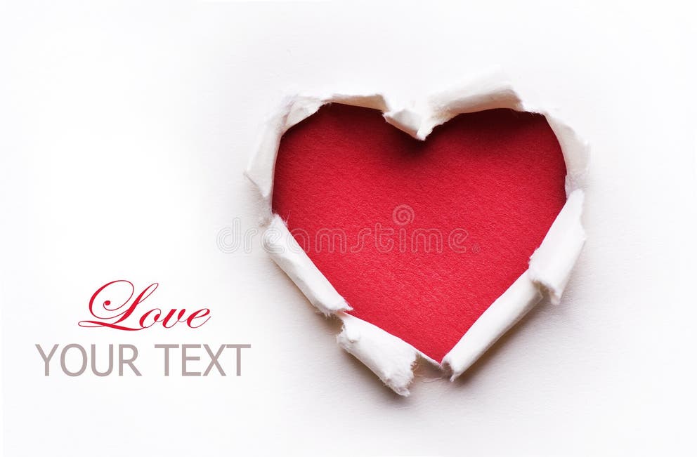 Valentine Heart Card Design Stock Image - Image of folded, creativity ...
