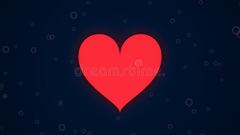 Valentine Heart Love Scale Up, Beating Heart Animation Stock ...