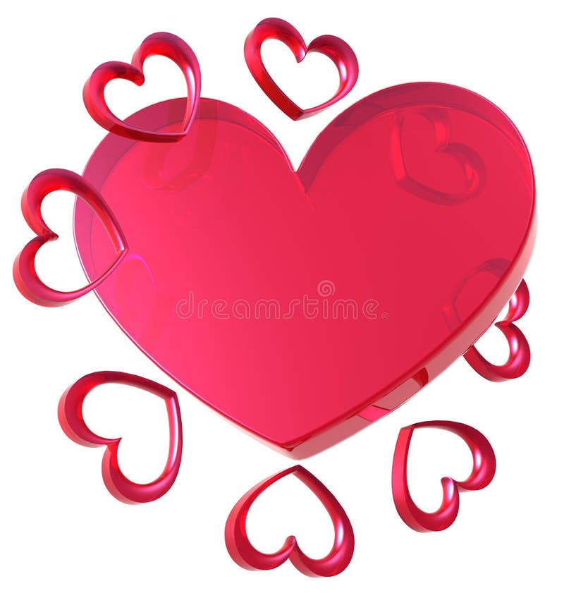 Valentine Hearts stock illustration. Illustration of icon - 7787418