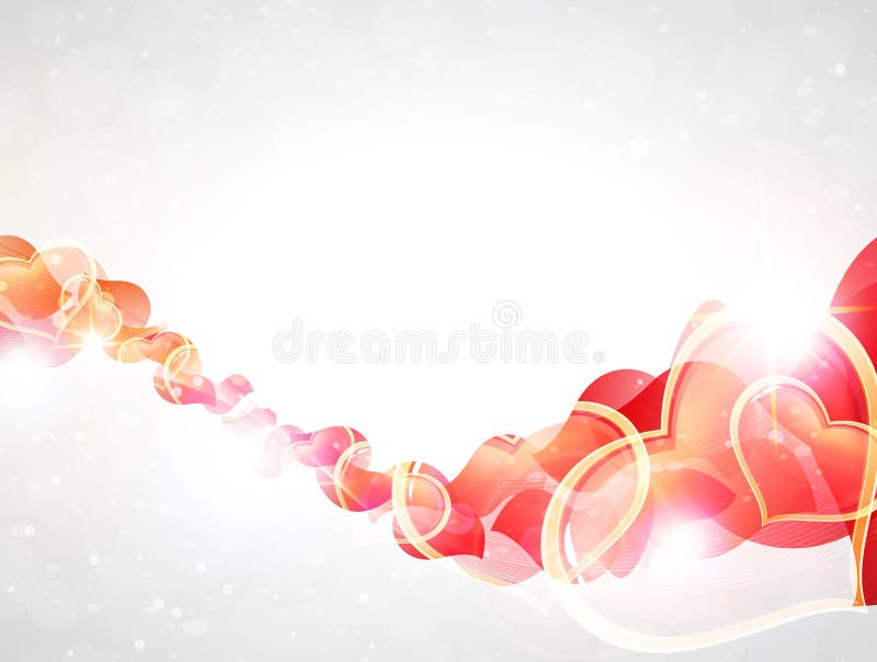 Valentine hearts wave stock vector. Illustration of heart - 37604627