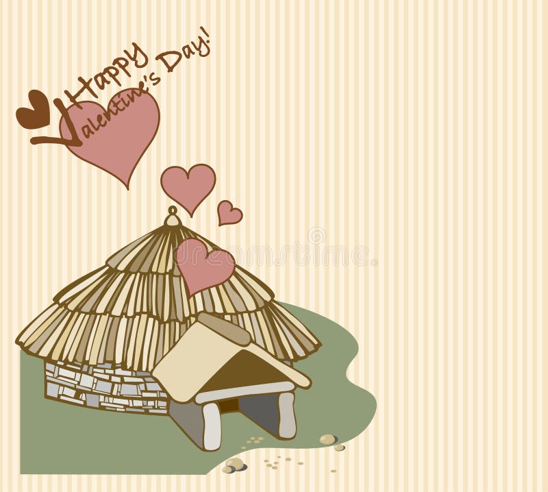 Valentine house stock vector. Illustration of personal - 12549968