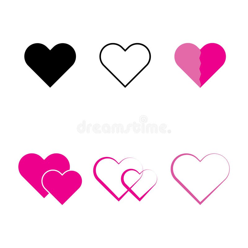 Valentine Icon and Love Icon Stock Vector - Illustration of love, round ...