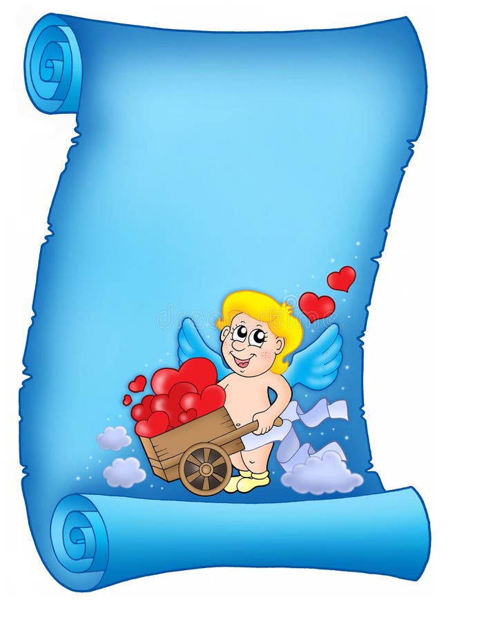 Valentine Letter With Cupid 2 Picture. Image: 7728684