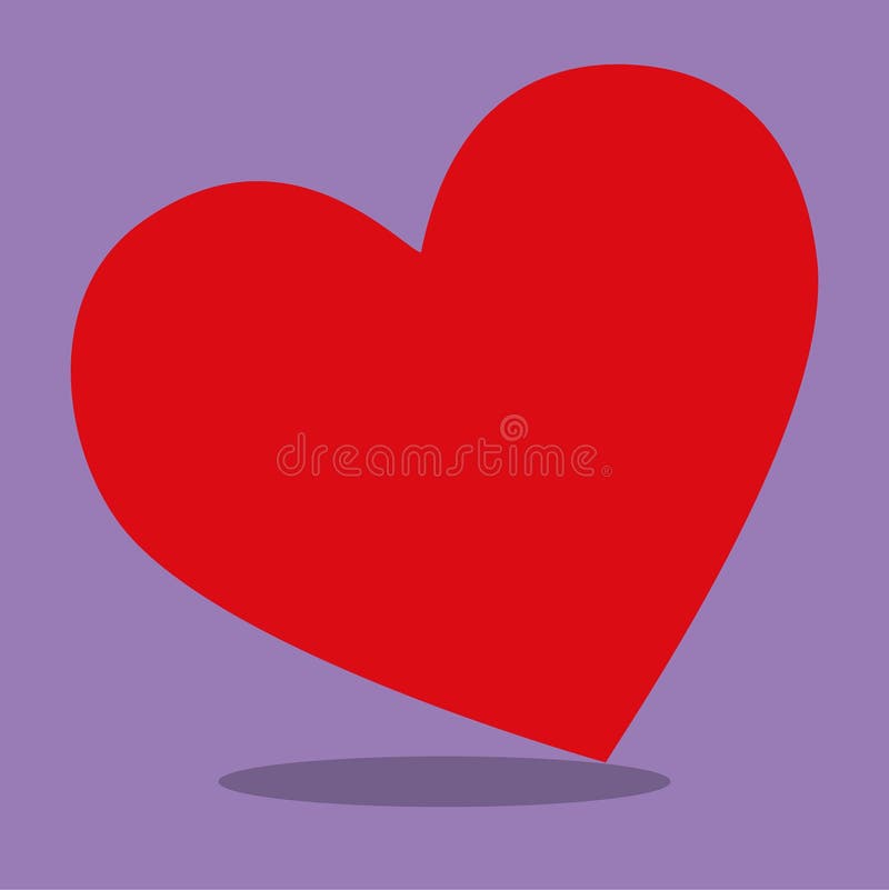 Valentine Monsters Red Heart Left 20 Stock Vector - Illustration of ...