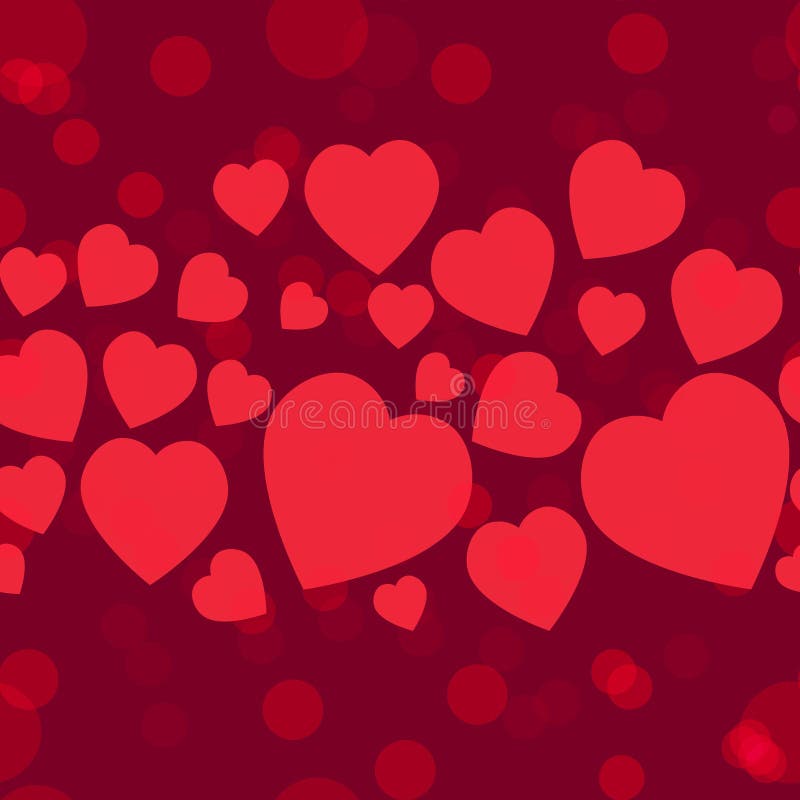 Valentine Pattern. Seamless Texture with Hearts Stock Vector ...