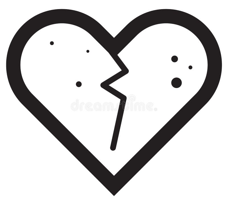 Valentine - Relationship - Heart Break Icon Stock Vector - Illustration ...