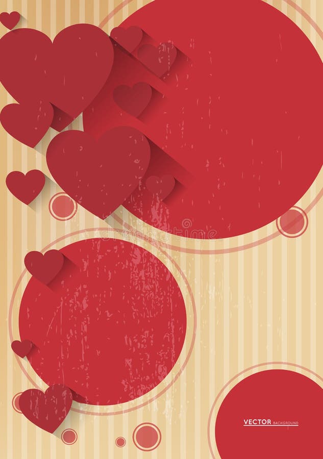 Valentine retro background stock vector. Illustration of design - 85399452
