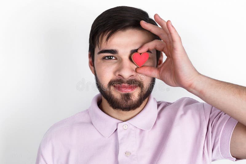 Valentine romantic man stock photo. Image of gift, adult - 65318676