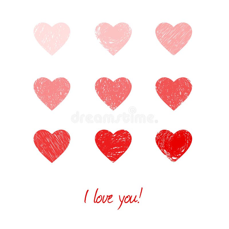 Hearts stock vector. Illustration of icon, decorative - 12575389