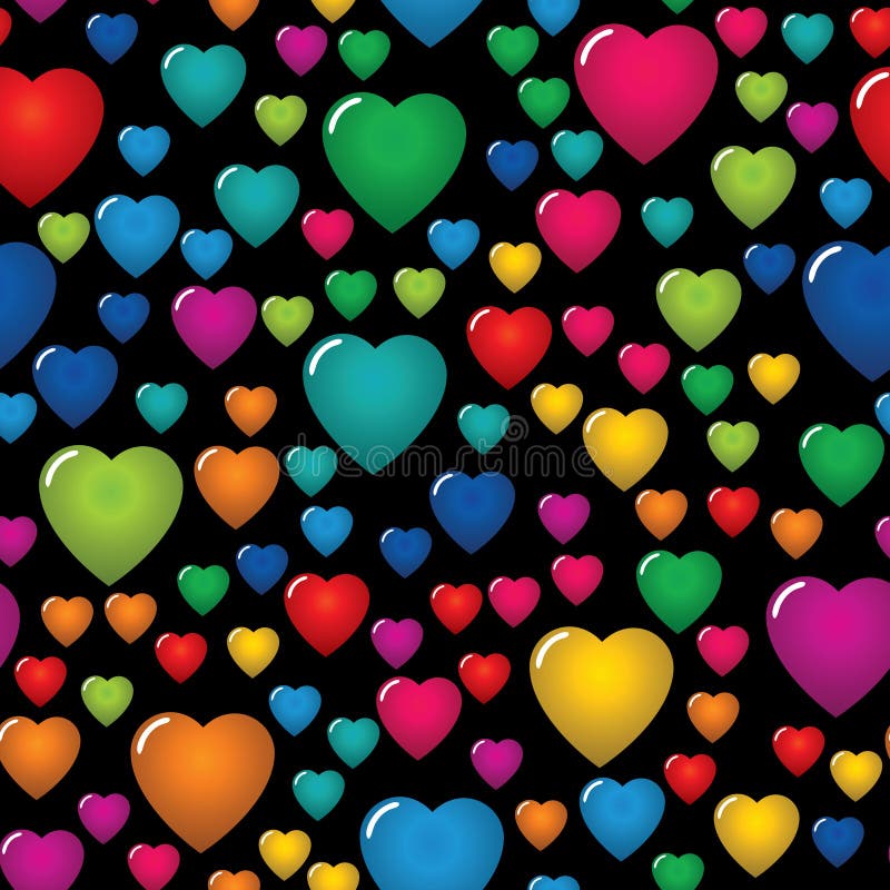 Retro Heart Pattern stock vector. Illustration of love - 19185063