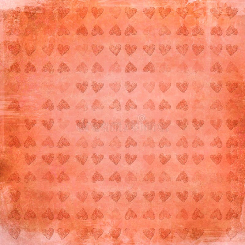 Seamless Vintage Heart Pattern Background Design Stock Illustration ...