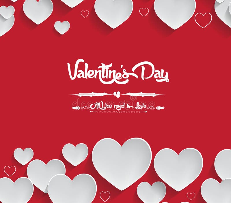 Valentine s day background stock illustration. Illustration of heart ...