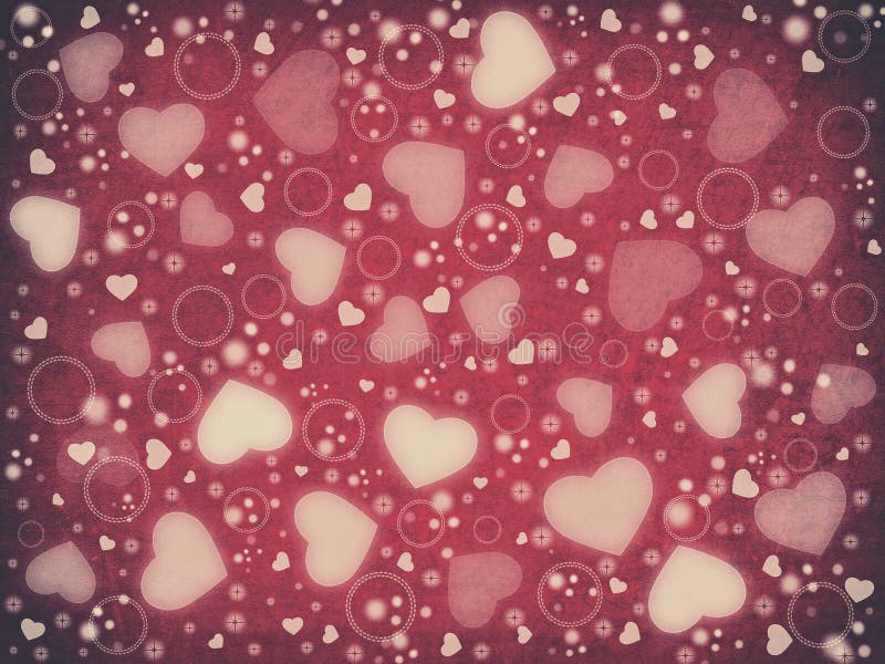 Valentine S Day Background - Retro Style Stock Image - Image of ...