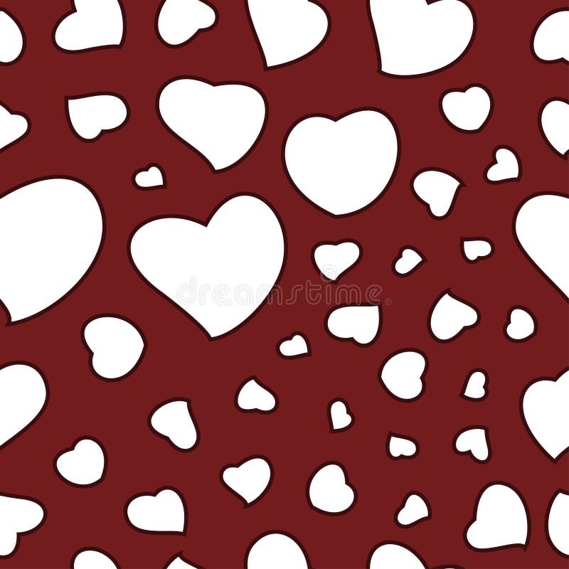 Valentine S Day Background Seamless Pattern Stock Vector - Illustration ...