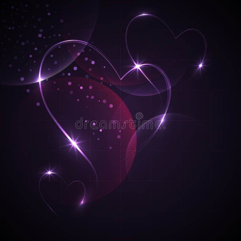 Bright Rays in the Shape of a Heart Stock Vector - Illustration of ...