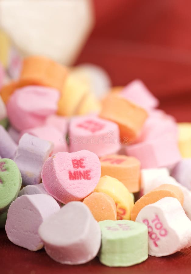 Valentine s Day candy stock photo. Image of message, sweet - 18728468