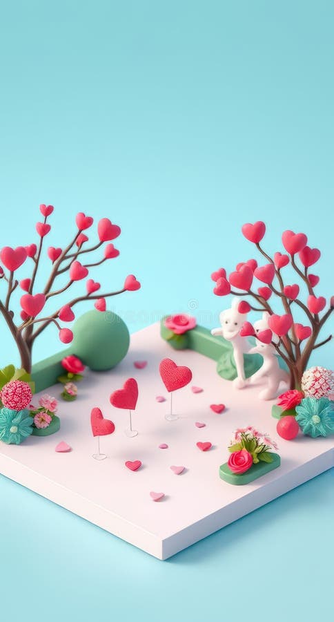 Valentine S Day Concept. 3d Rendering, 3d Illustration Stock Image ...