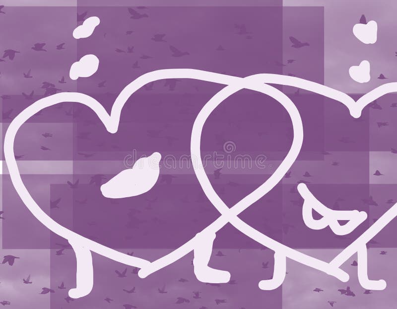 Valentine`s Day, Figures As Separate Objects Stock Illustration ...