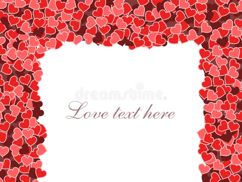 Valentine s day frame stock illustration. Illustration of pattern ...