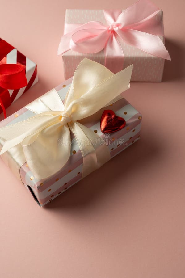 Valentine S Day Gift Boxes with Satin Bow, Vertical Image, Mother S Day ...