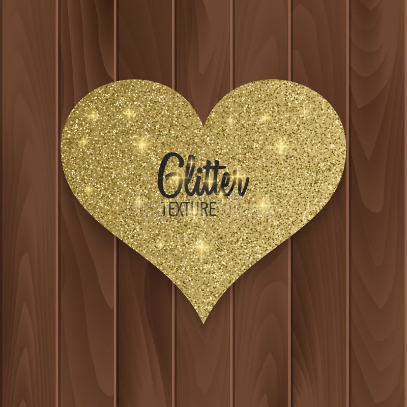 Valentine S Day Gift Card with Glittering Texture, Vector Stock Vector ...
