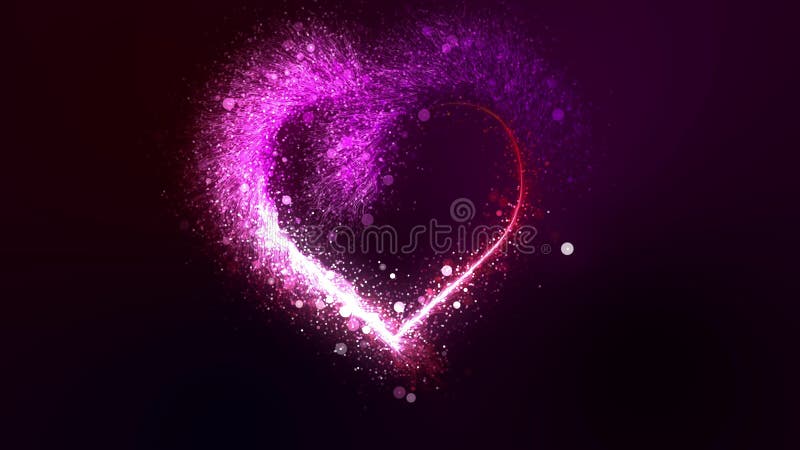 Particle Heart Trail. Heart Made with Heart Shape Particle. Glowing ... Particle Heart Trail. Heart Made with Heart Shape Particle. Glowing ...